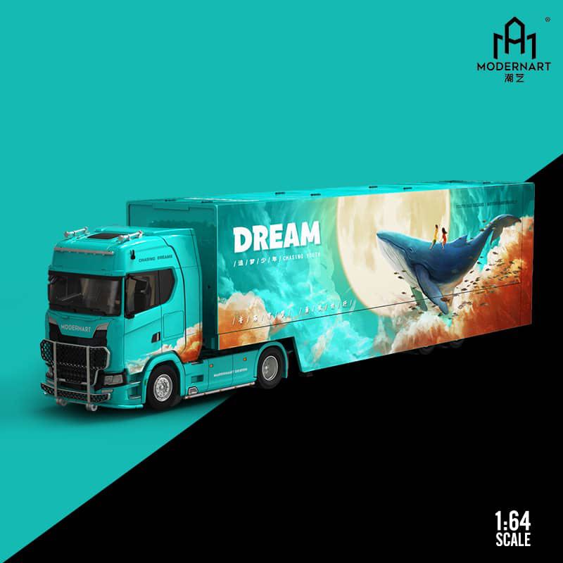 預訂 pre-order**** Time Micro TM 1:64合金模型！S730 V8運輸拖車，封閉式雙層飛翼運輸車Enclosed ...