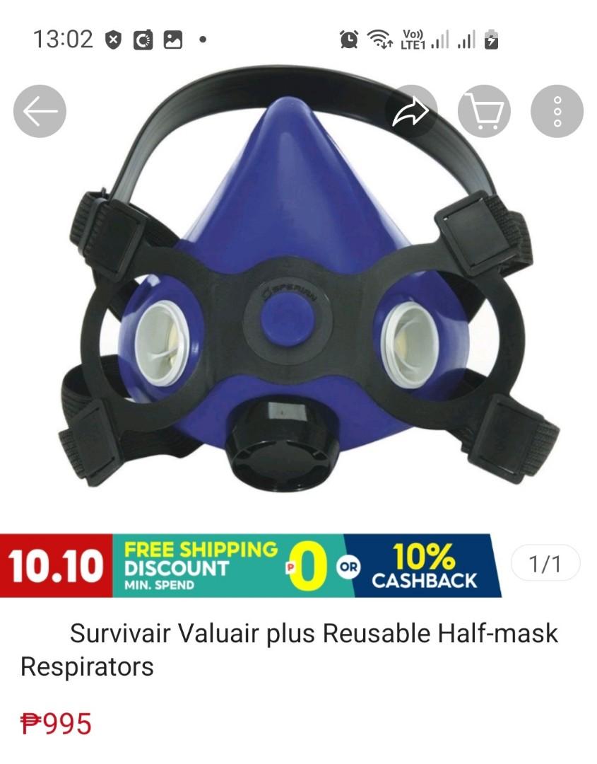 [ Respirator Mask ] Honeywell Survivair Valuair Reusable Half Mask ...