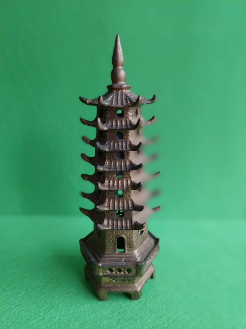 早期铜制七层文昌塔 Vintage Copper Tower, Hobbies & Toys, Memorabilia & Collectibles, Vintage Collectibles ...