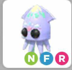 Adopt Me Neon Fly Ride Squid, Video Gaming, Gaming Accessories, In-Game ...