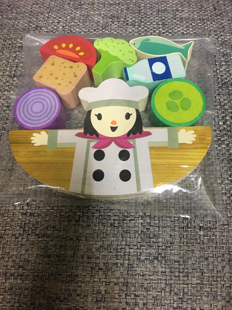 Ankyo Wooden Chef Cooking Vegetable Building Blocks, Hobbies & Toys ...