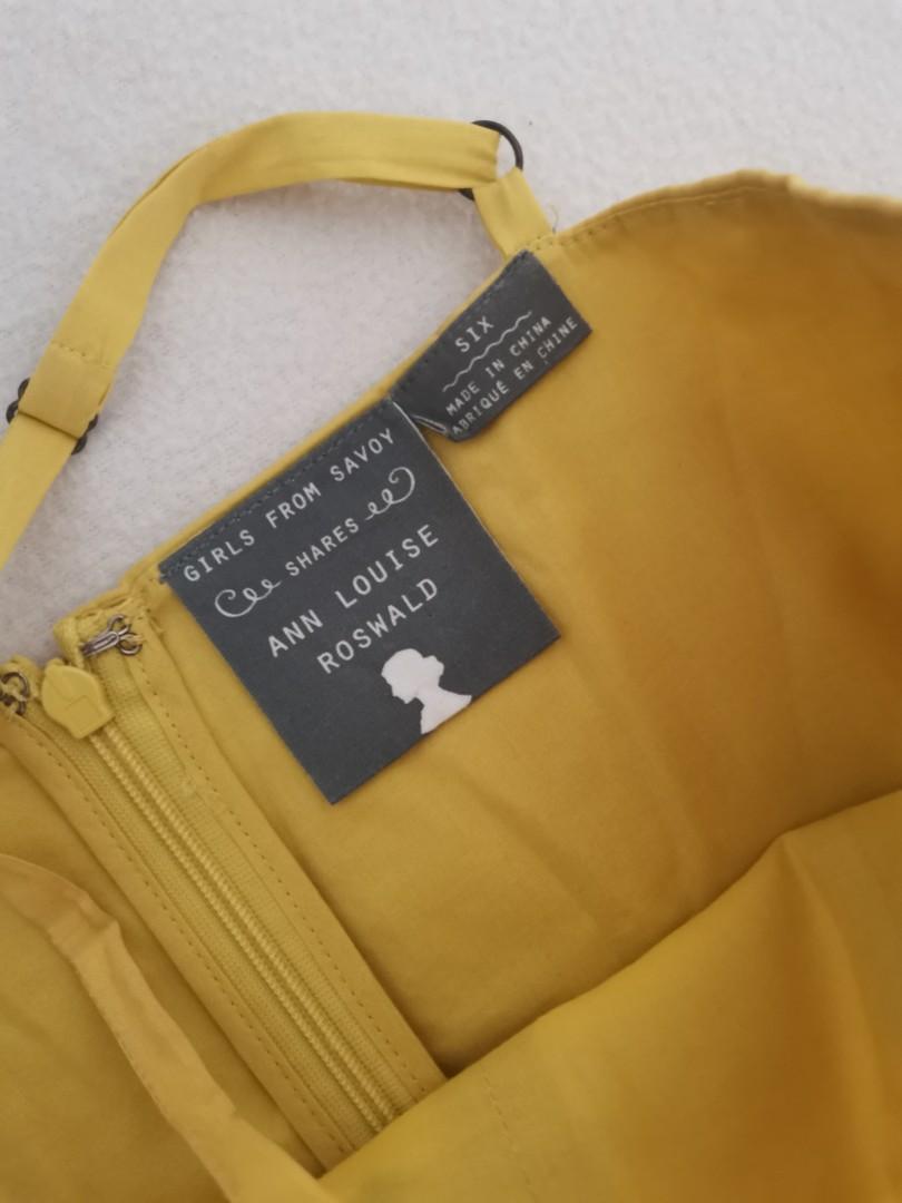 Ann Louise Roswald Yellow summer dress, Women's Fashion, Dresses & Sets ...
