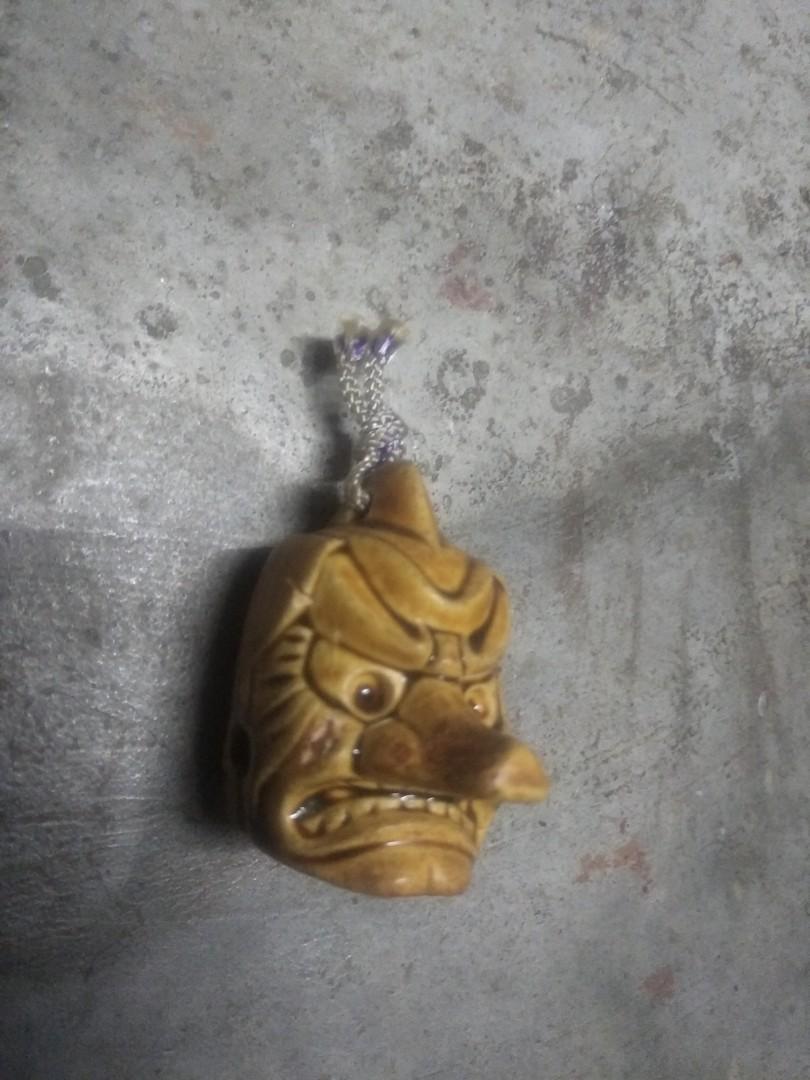 Antique Kabuki Japanese Tengu Mask Bell, Hobbies & Toys, Collectibles ...