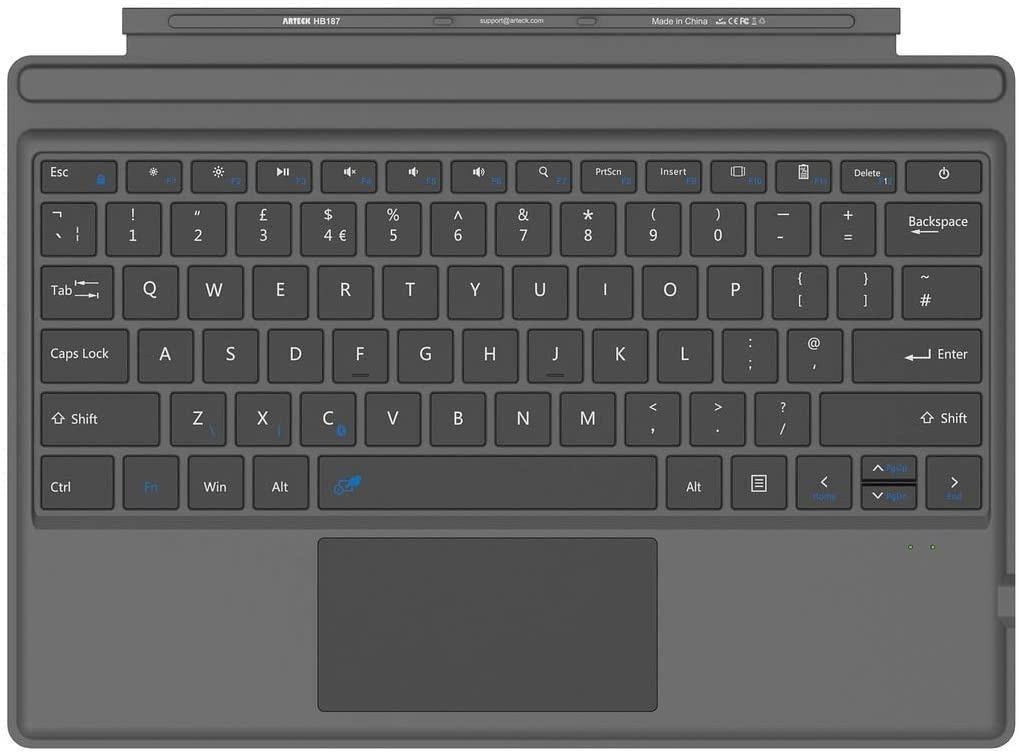Arteck Microsoft Surface 12.3-inch Pro 7, Pro 6, Pro 5, Pro 4, Pro 3 ...