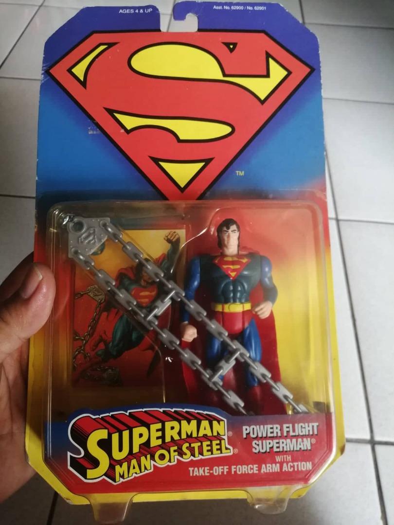 AUTHENTIC 1995 SUPERMAN MAN OF STEEL ACTION FIGURE by KENNER - Power ...