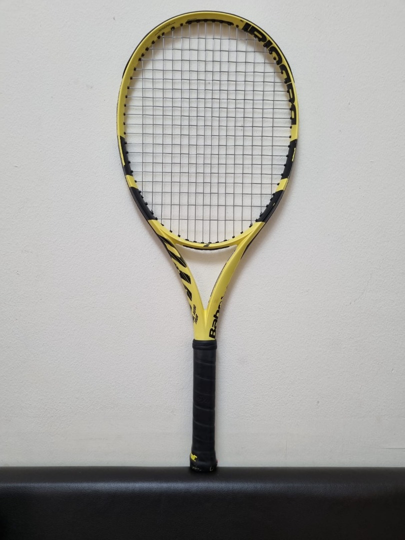 Babolat Pure Aero Tour Tennis Racquet - Strung with Luxilon Alu Power ...