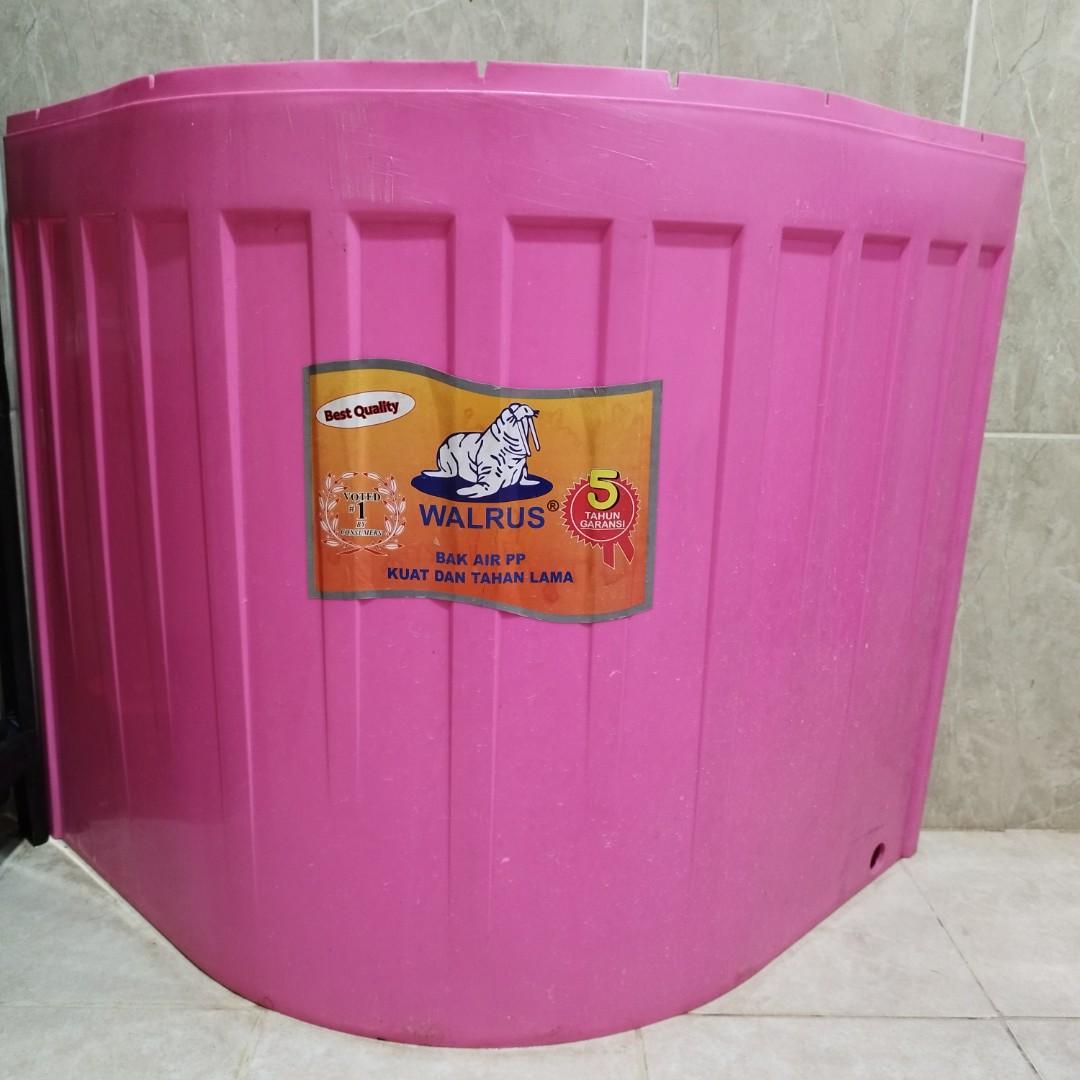 BAK AIR FULL SET TEBAL PANEL WALRUS WARNA PINK + GAYUNG, Perabotan ...