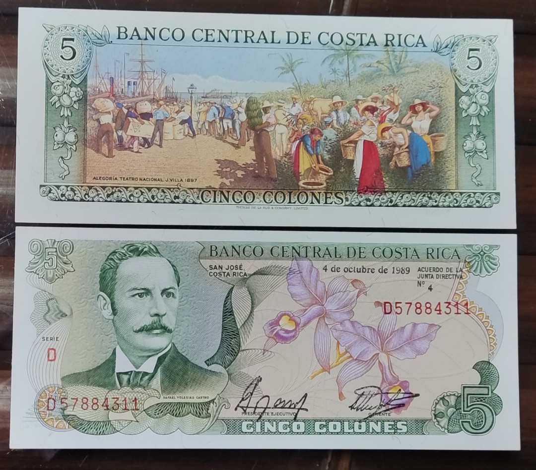 Banknotes-Costa Rica(Most beautiful banknotes), Hobbies & Toys ...