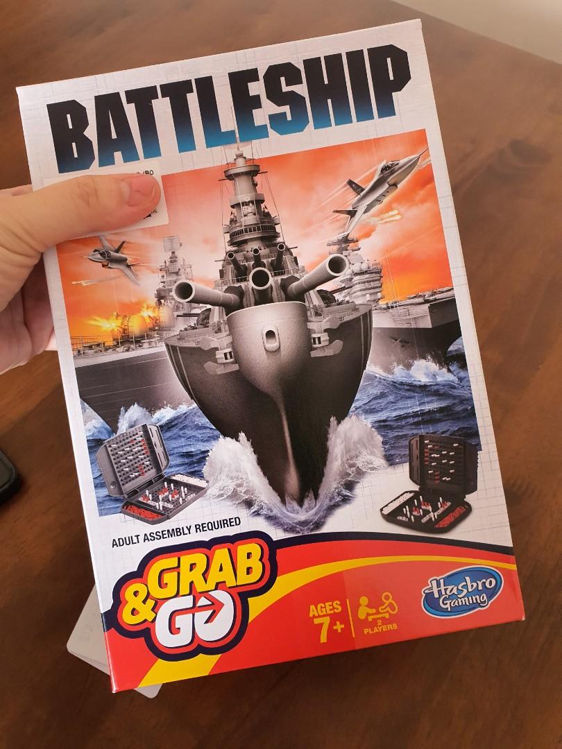 Battleship Grab & Go Game for ages 7 and up, Hobbies & Toys, Toys ...