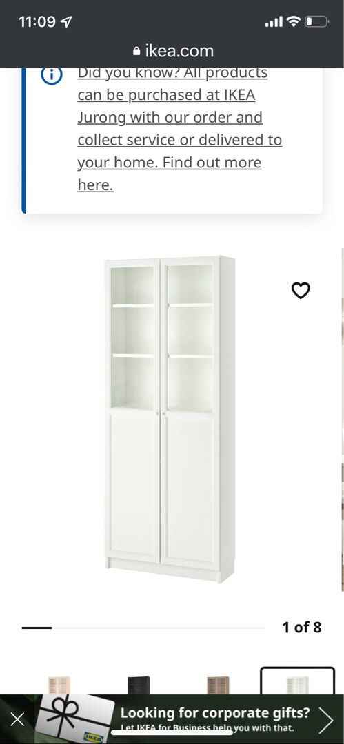 Billy/Oxberg, Furniture & Home Living, Furniture, Shelves, Cabinets ...