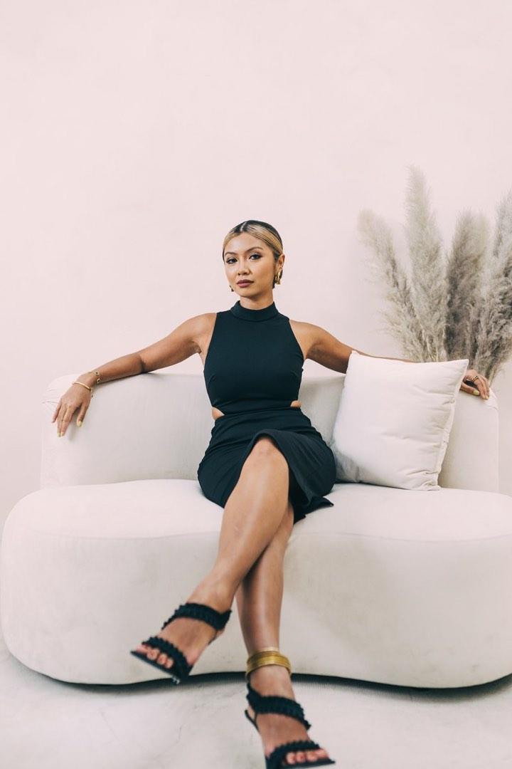 BNWT Dr Lash x Mikayla KIM K CUT OUT MIDI DRESS IN BLACK, Women's ...