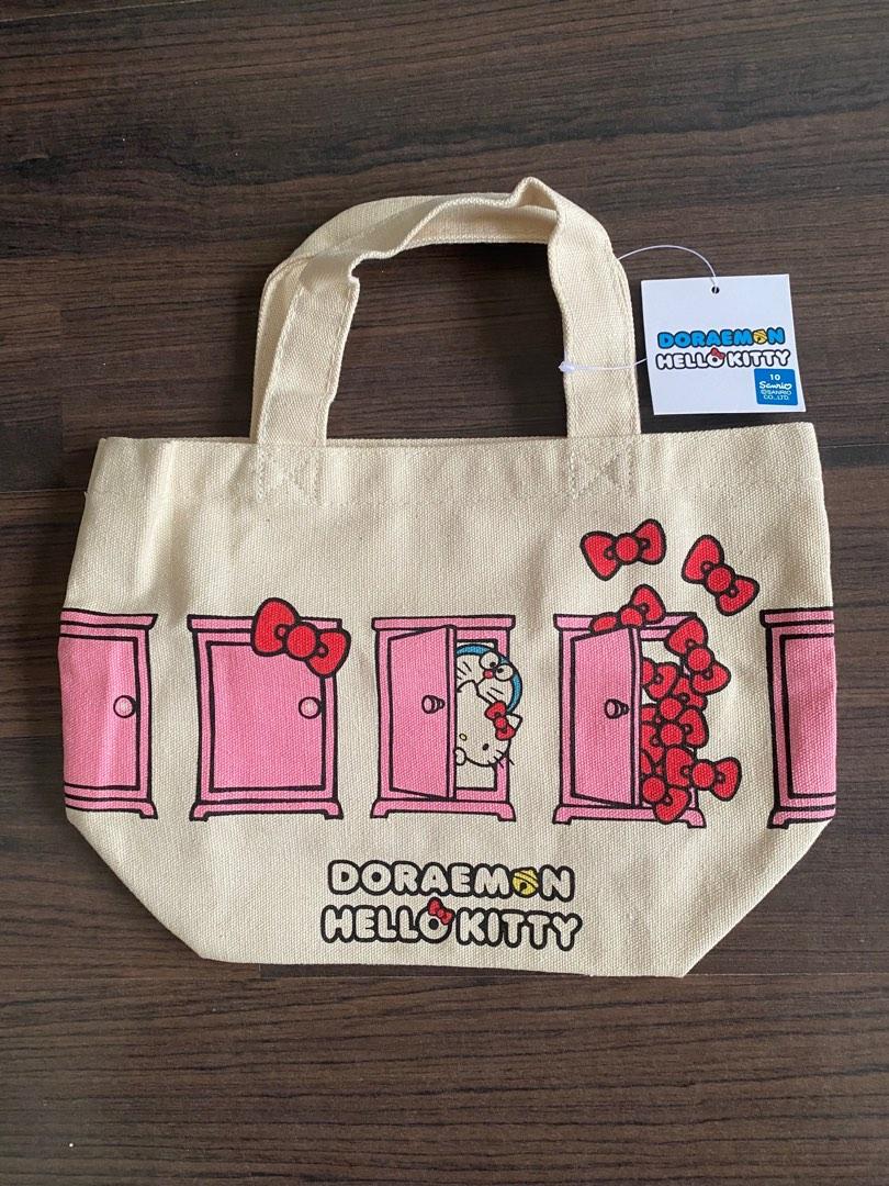 BNWT Sanrio - Doraemon x Hello Kitty Tote, Women's Fashion, Bags ...
