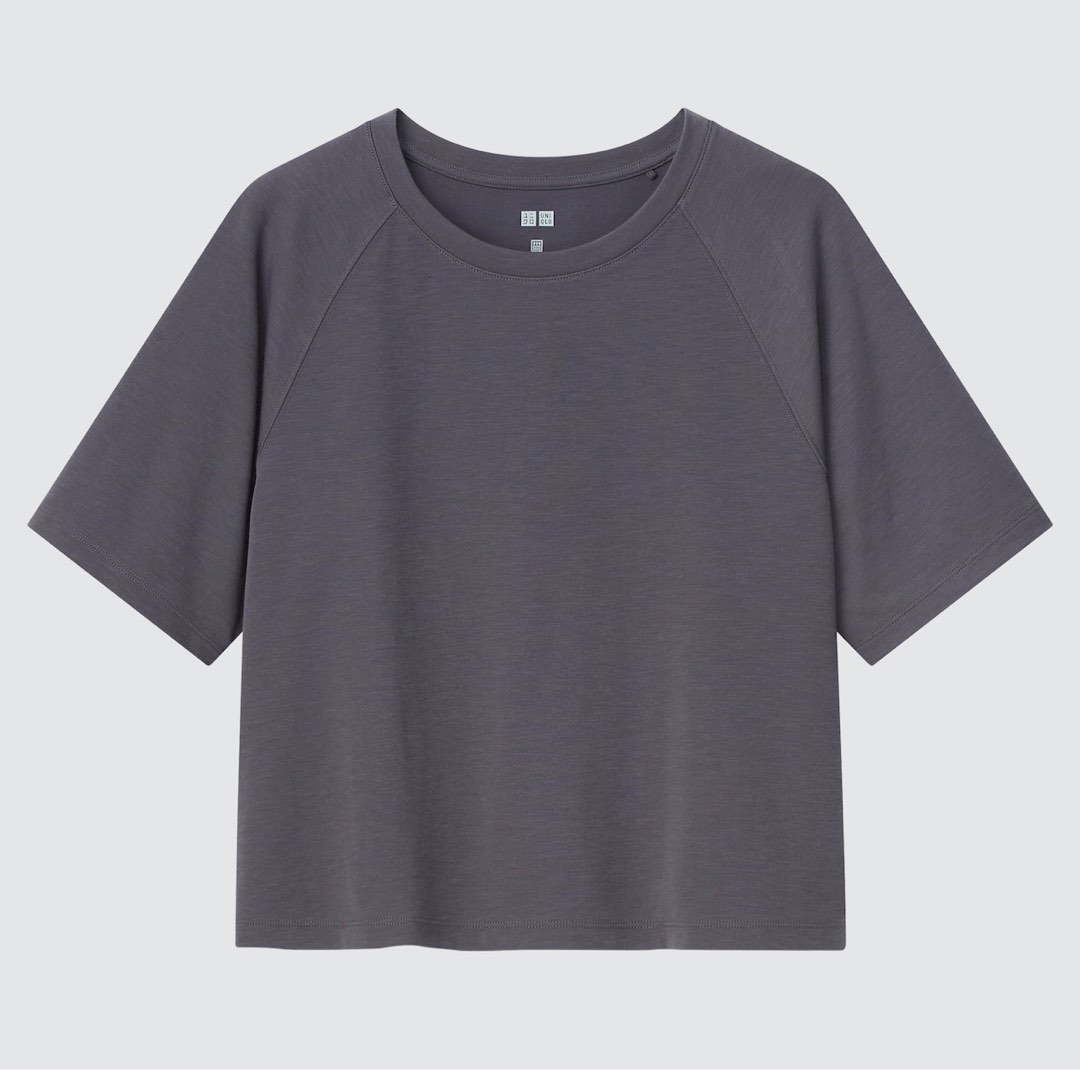 Uniqlo dry ex cropped, Women's Fashion, Tops, Shirts on Carousell