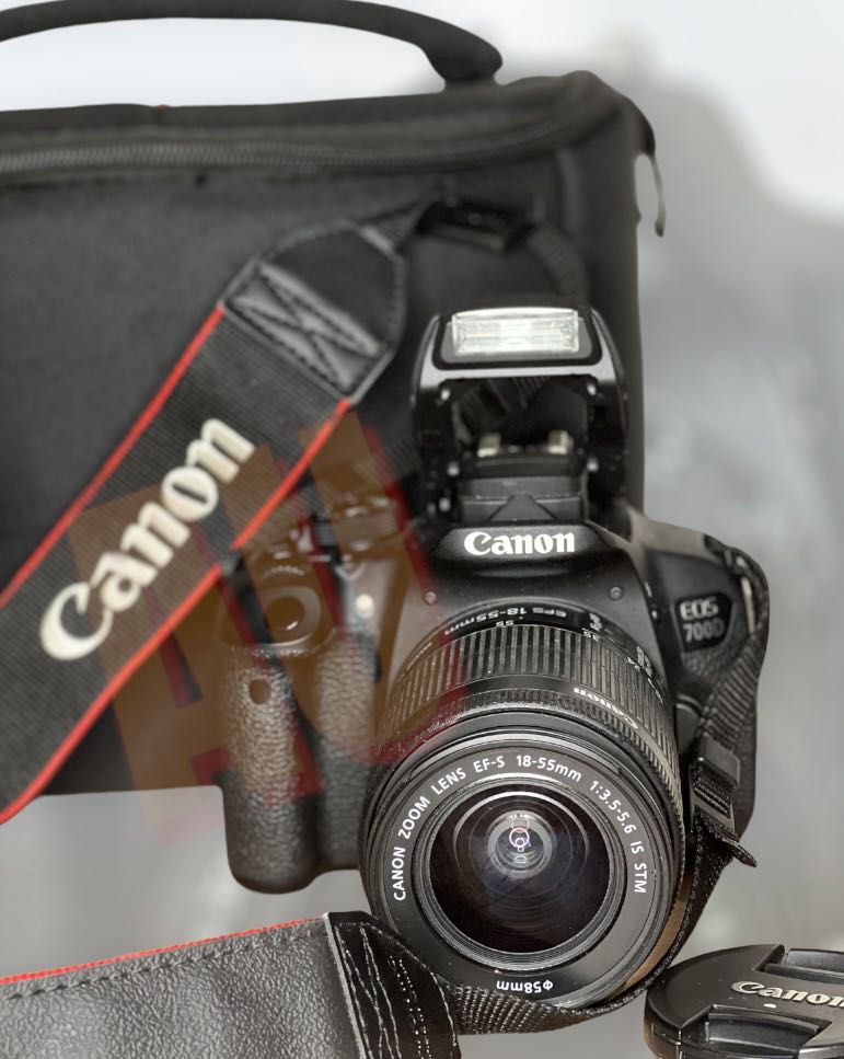 CANON 700D DSLR with Kit Lens 18-55mm STM with Bag and Charger ...