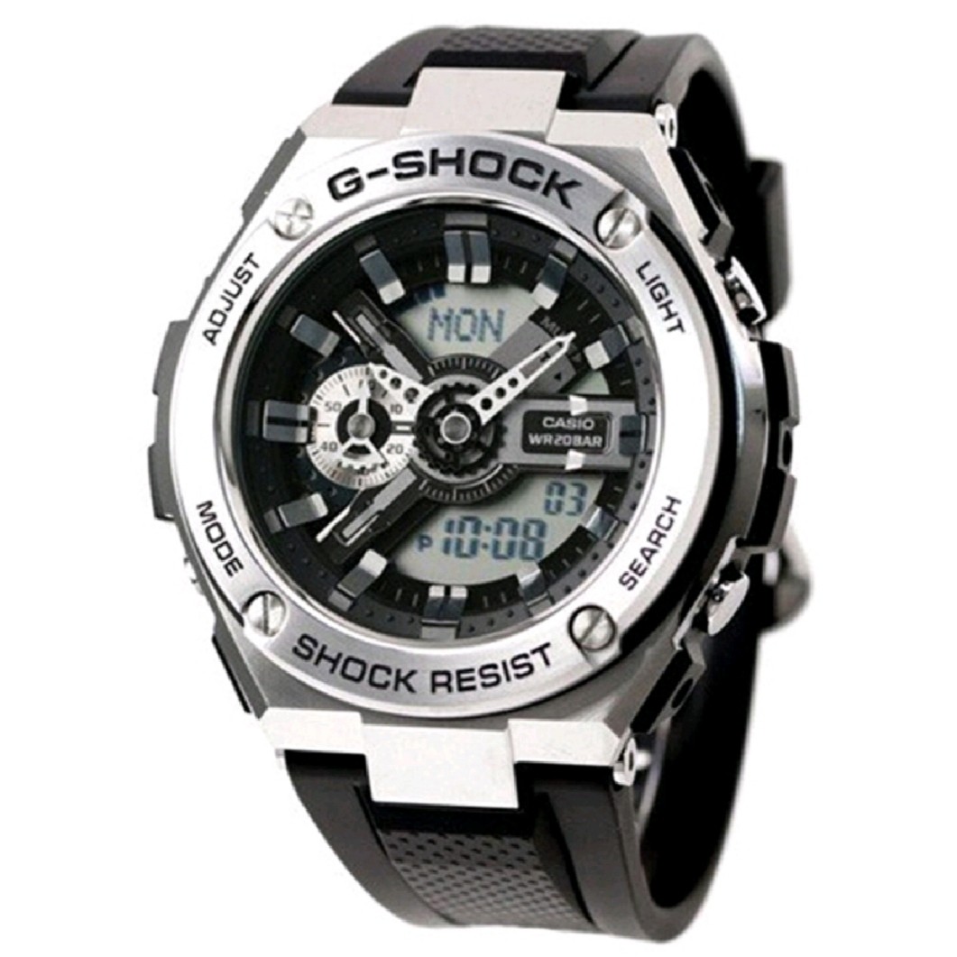 Casio G-SHOCK G-STEEL Silver Black, Men's Fashion, Watches ...