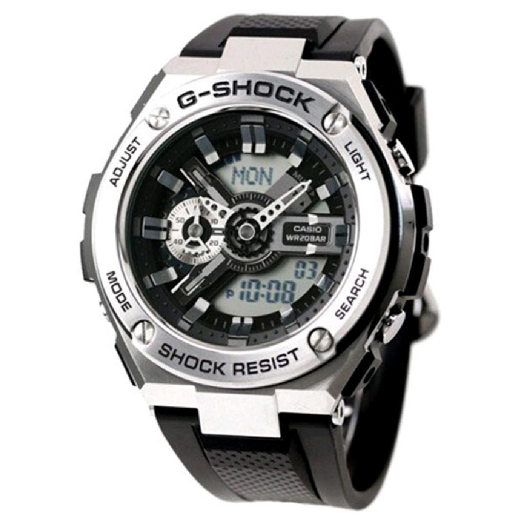 Casio G-SHOCK G-STEEL Silver Black, Men's Fashion, Watches ...