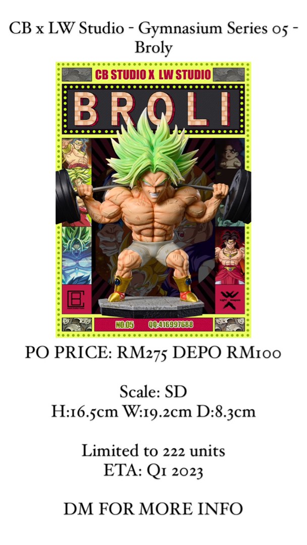 CB x LW Studio - Gymnasium Series 05 - Broly, Hobbies & Toys, Toys & Games on Carousell