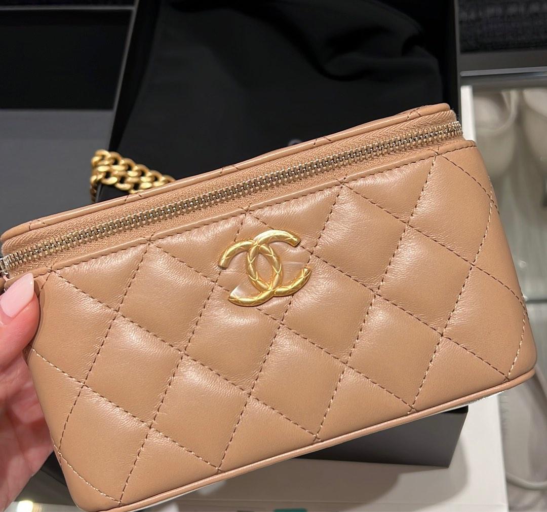Chanel 22K Vanity Case, Luxury, Bags & Wallets on Carousell