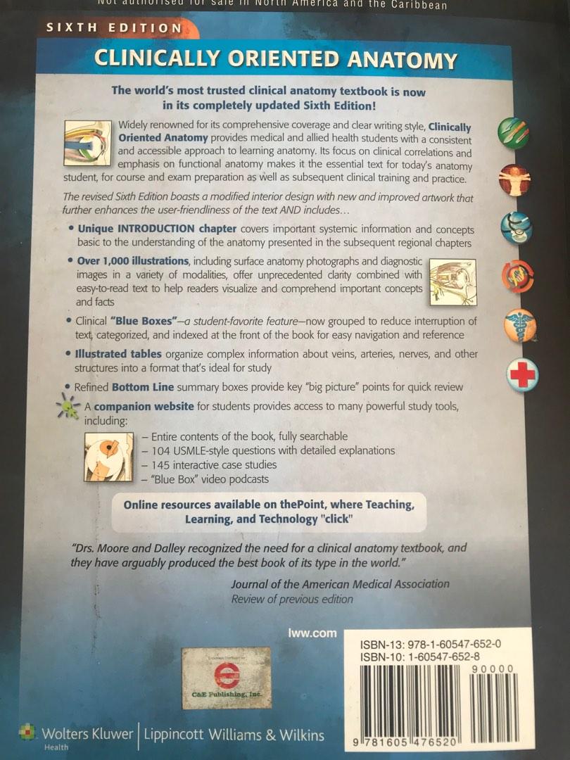 Clinically Oriented Anatomy Sixth Edition Hobbies Toys Books