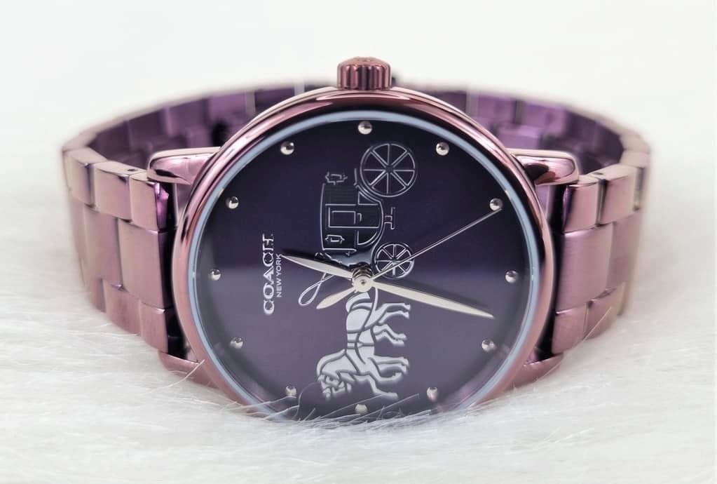 Coach Grand 14502923 Purple Tone Ladies Watch, Women's Fashion, Watches ...
