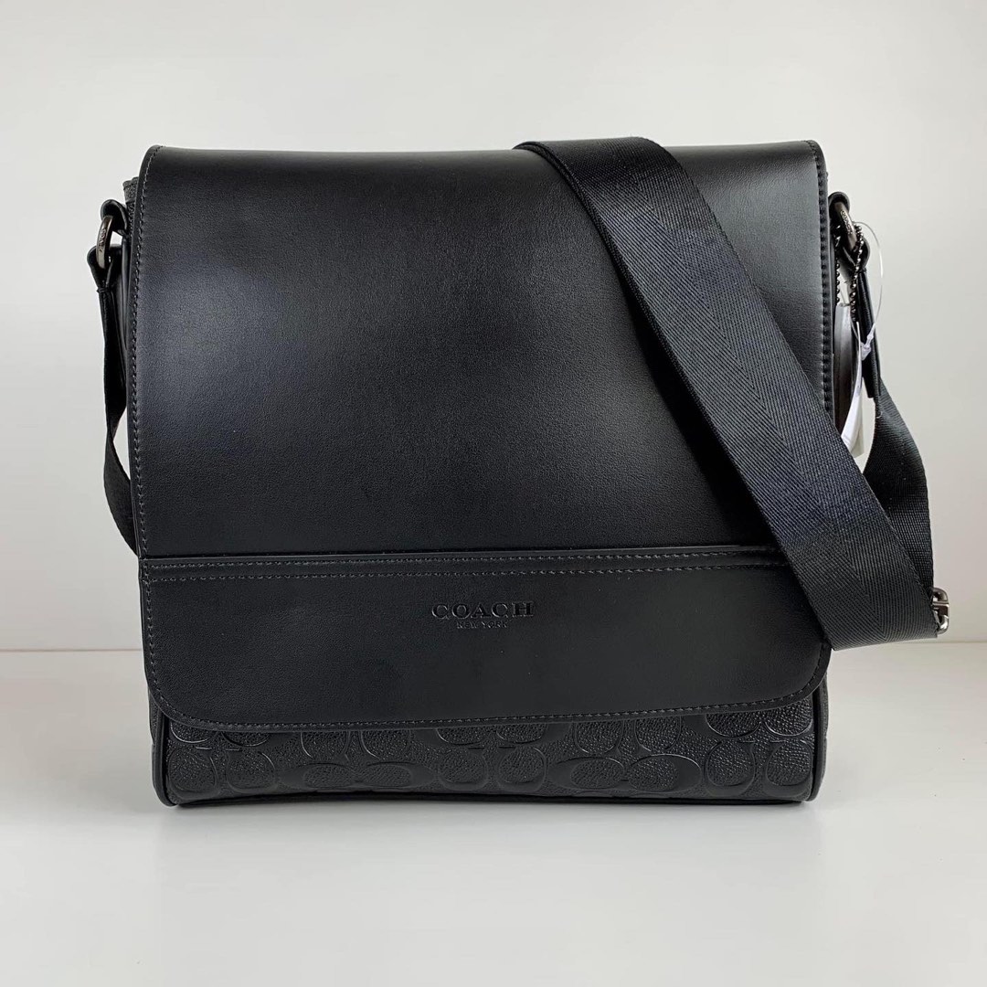 Coach Houston Map in Signature Leather, Men's Fashion, Bags, Sling Bags ...