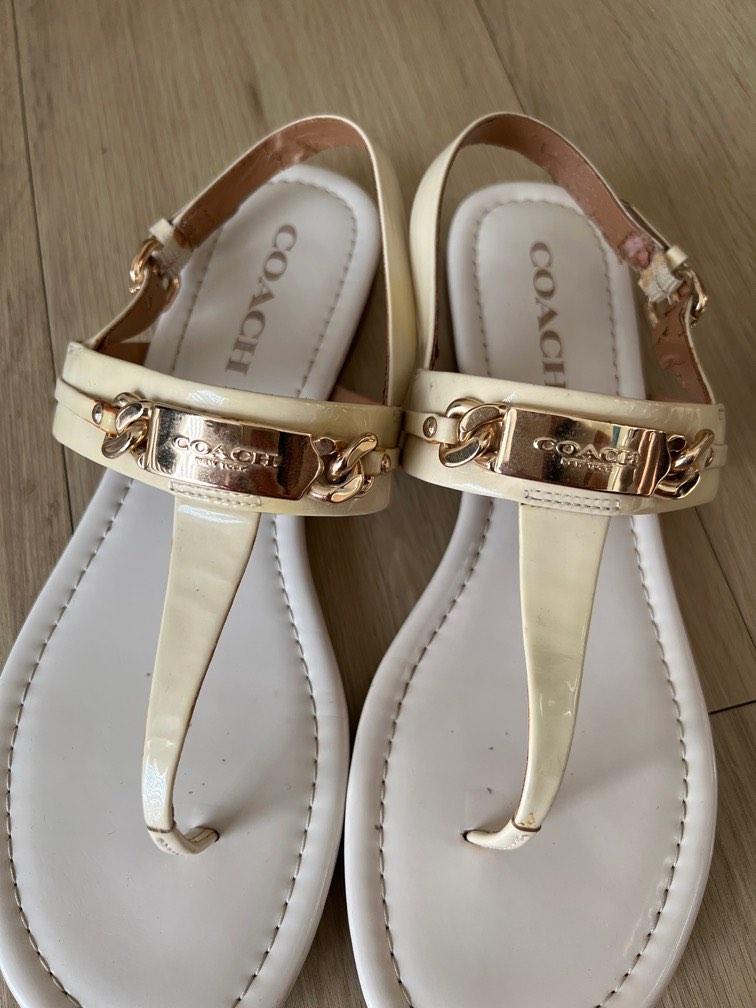 Coach sandals, Women's Fashion, Footwear, Flats & Sandals on Carousell