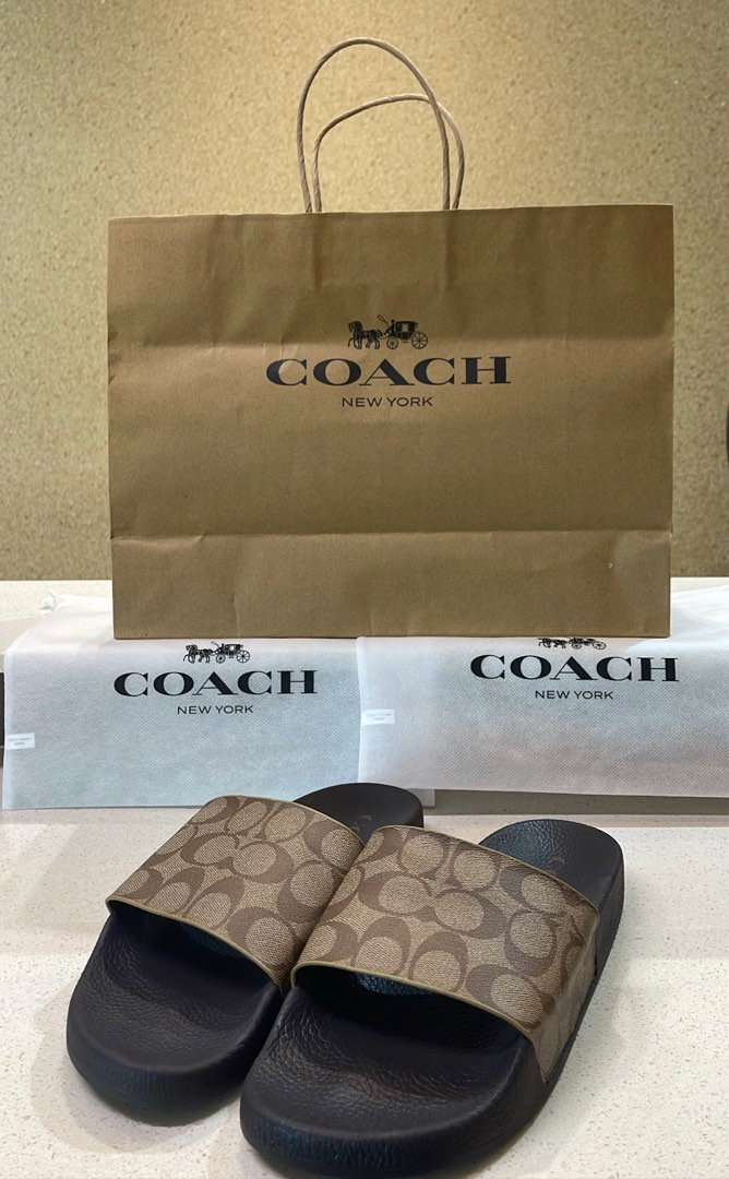 Coach Slides, Luxury, Sneakers & Footwear on Carousell