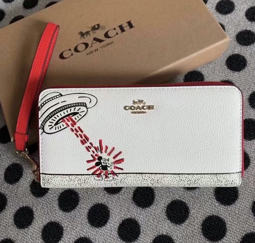Coach X Disney Long Zip Wallet, Women's Fashion, Bags & Wallets ...