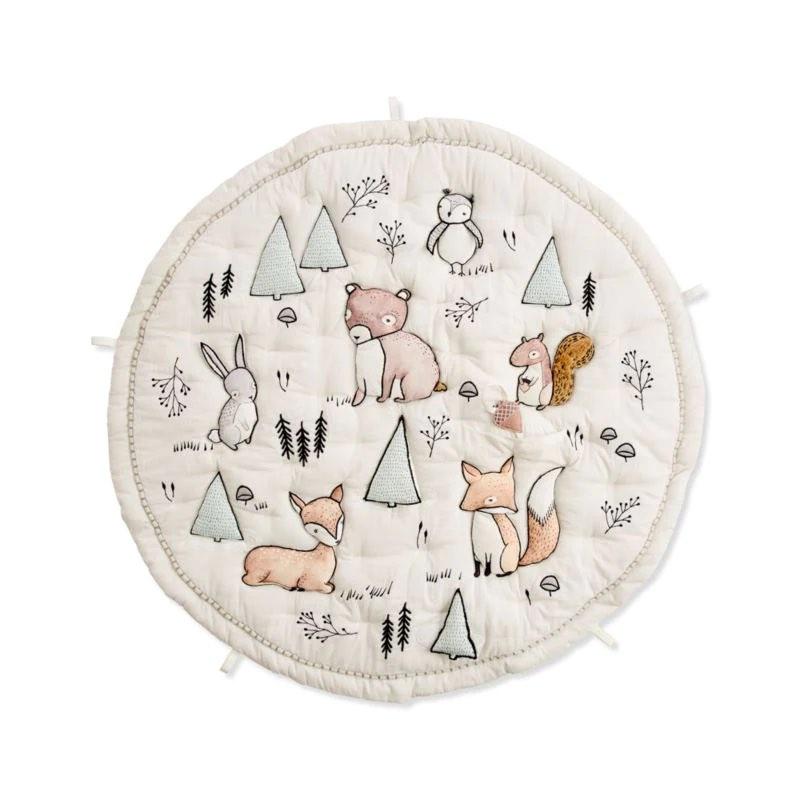 Crate Barrel Woodland Animals Baby Activity Playmat, Babies & Kids ...