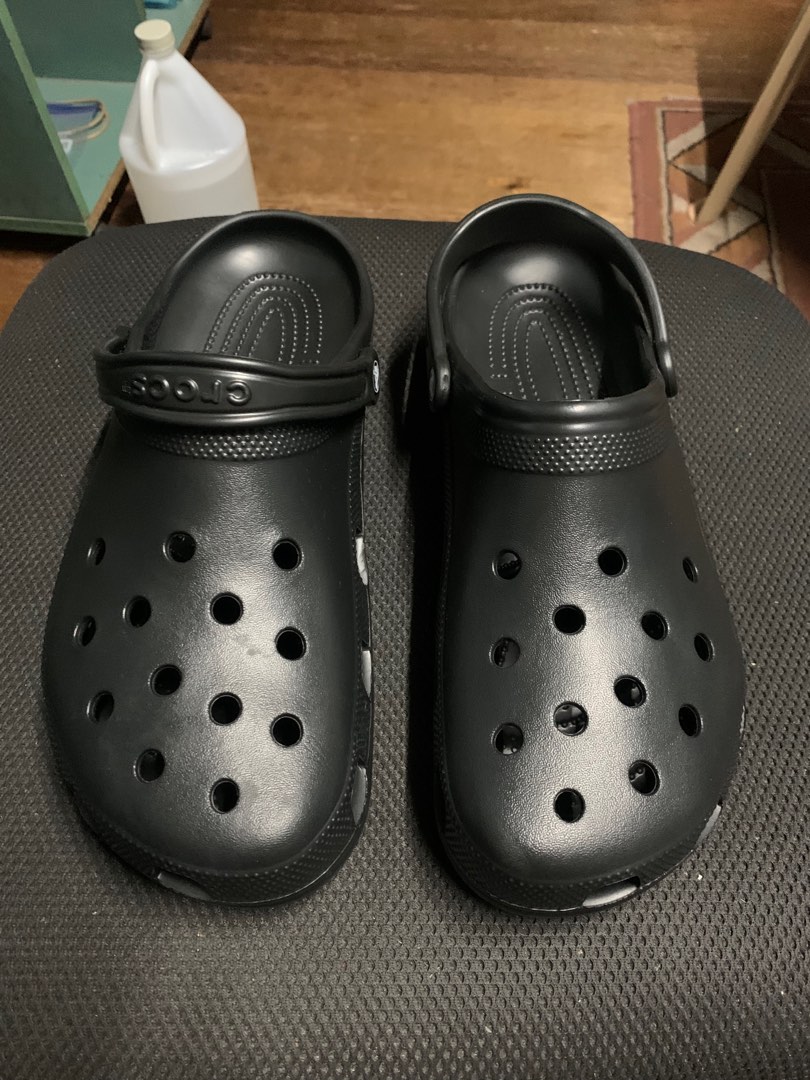 Crocs Clogs Size 13M Black, Men's Fashion, Footwear, Slippers & Slides ...