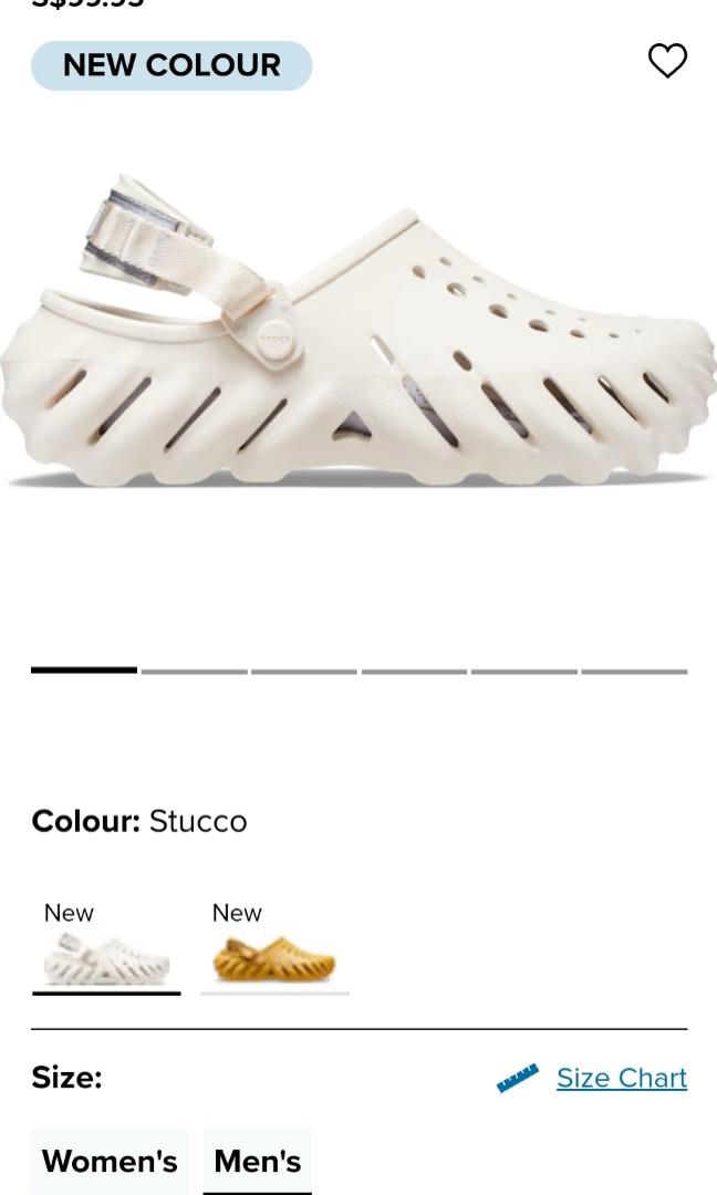 CROCS Echo Clog (Stucco), Men's Fashion, Footwear, Flipflops and Slides on Carousell