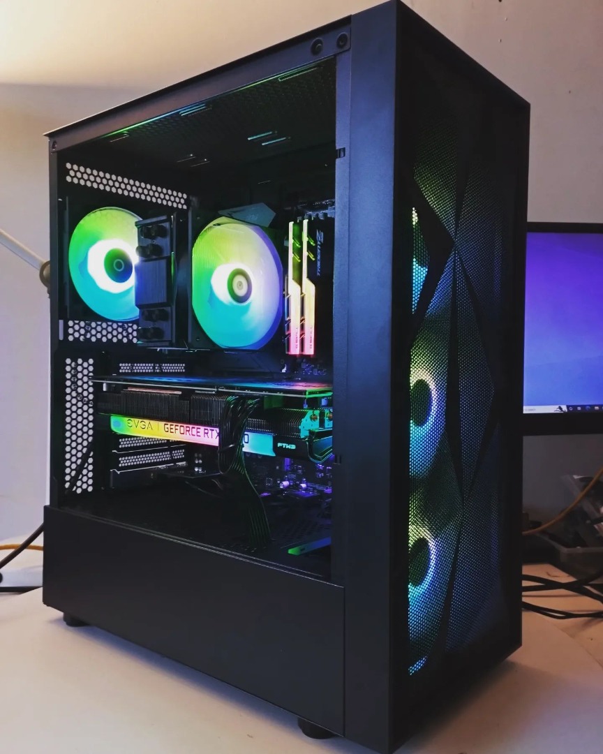 Custom Gaming PC Ryzen 7 5800x3D RTX3060 TI OC 16GB DDR4 3600mhz ...