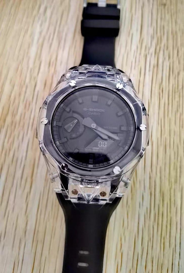 Custom hublot style crystal case gshock Casioak ga2100 ga2110 ga-2100 ...