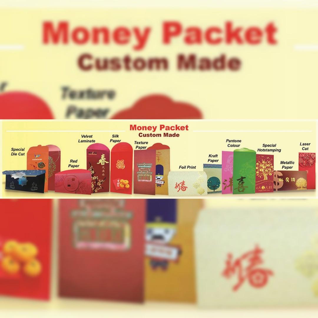 Customize / Customise Money Packet Printing / Red Packet Printing / Ang ...