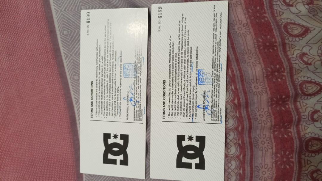 DC shoes voucher, Tickets & Vouchers, Vouchers on Carousell