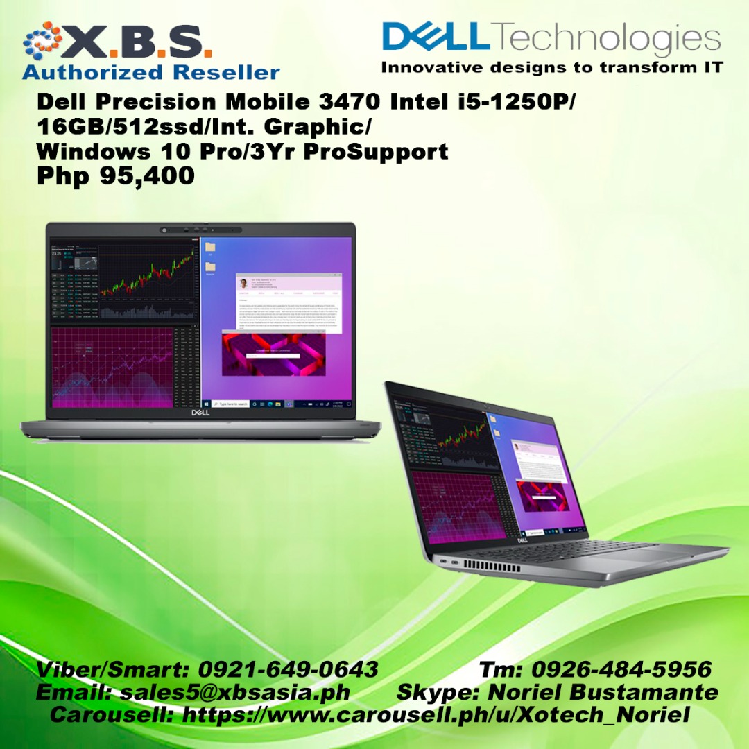 Dell Precision Mobile 3470, Computers & Tech, Office & Business ...
