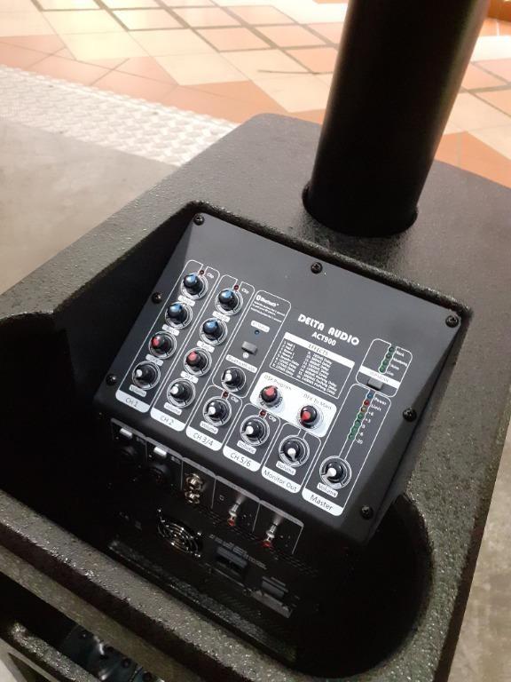 Delta Audio -Portable Column PA system w/Mixer (ACT900) Display Set ...
