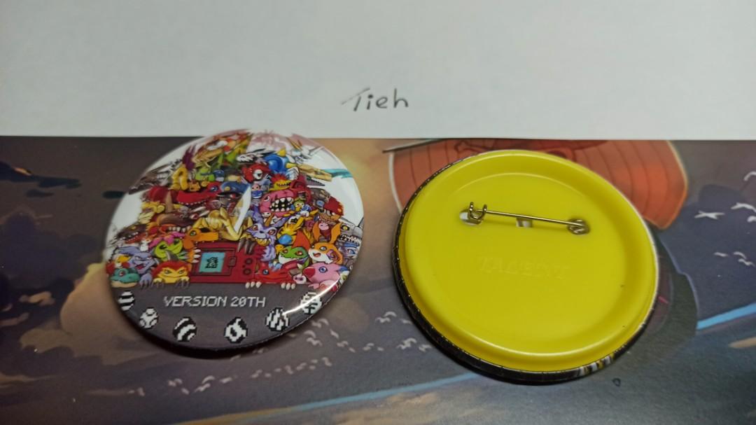 Digimon world 1 and Digimon version 20th badge, Hobbies & Toys ...