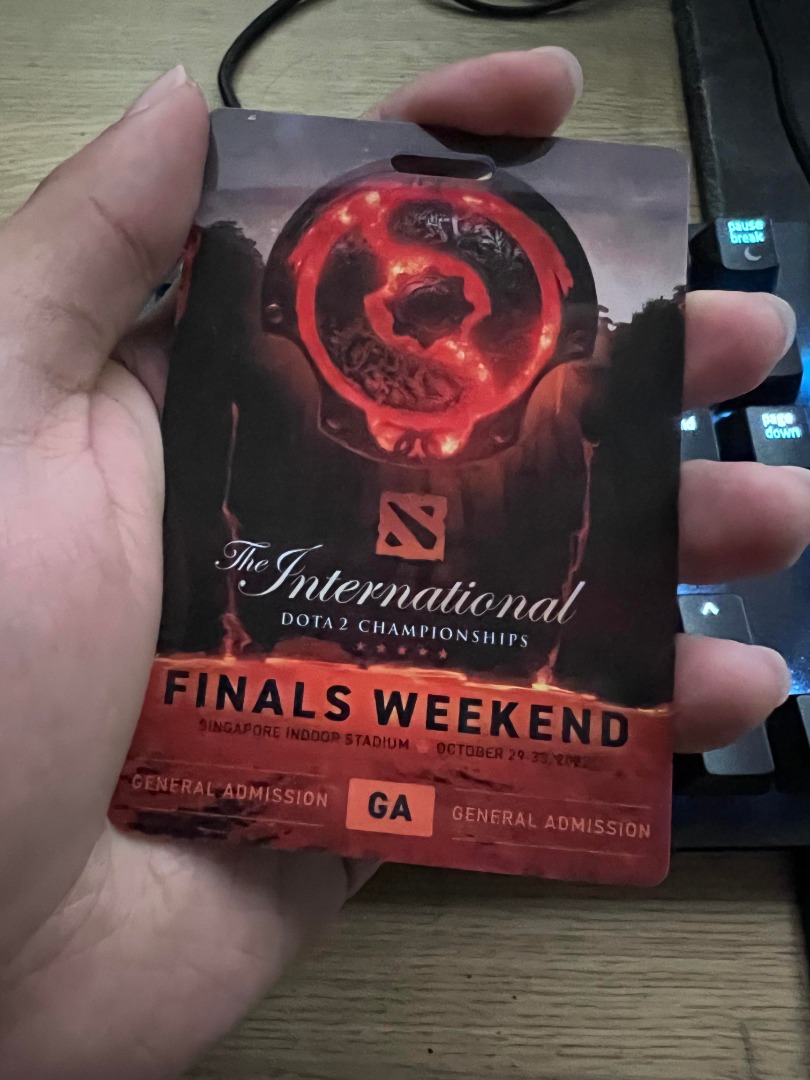 Dota 2 The International Finals Day Ticket, Tickets & Vouchers, Event ...