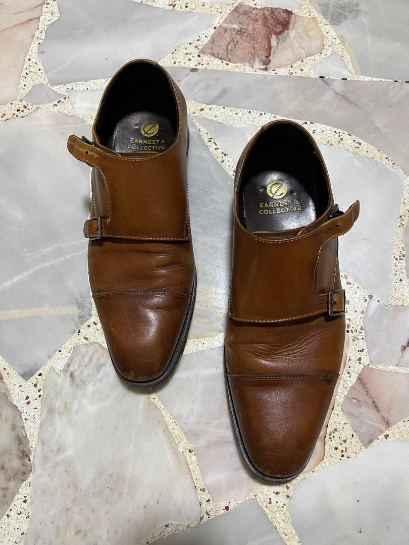 Earnest & Collective Monk Strap Shoes, Men's Fashion, Footwear, Dress ...