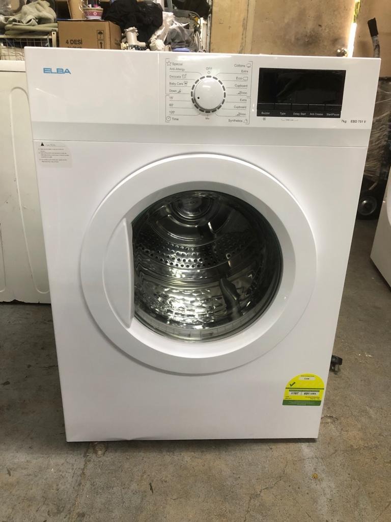Elba 7kg Air Vented Dryer Display set | Checked & Tested ok by ...