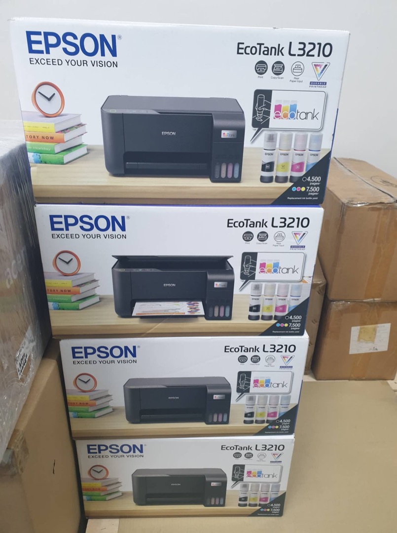 Epson L3210 (PRINT/SCAN/COPY) All-in-One Printer, Computers & Tech, Printers, Scanners & Copiers ...