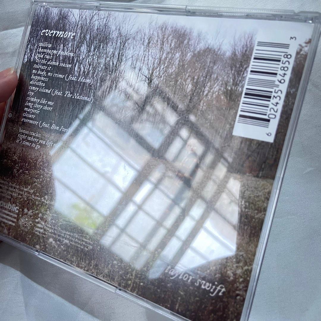 Evermore CD Album by Taylor Swift, Hobbies & Toys, Music & Media, CDs ...