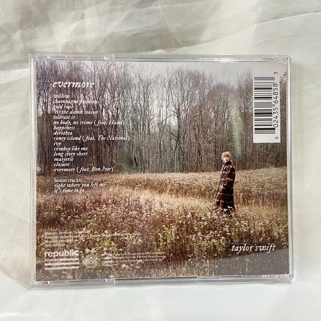 Evermore CD Album by Taylor Swift, Hobbies & Toys, Music & Media, CDs ...