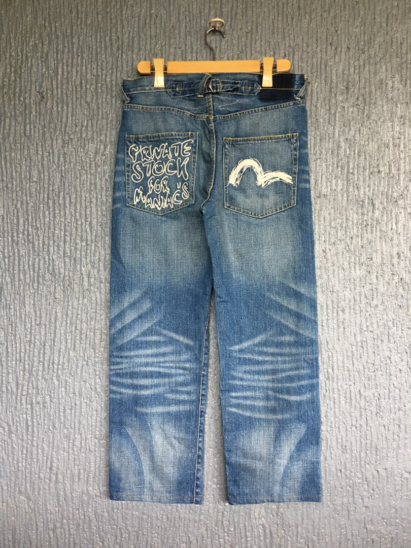 evisu selvedge jeans, Men's Fashion, Bottoms, Jeans on Carousell