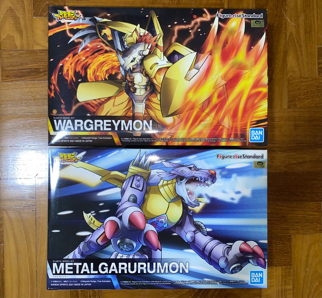 Figure-rise Standard Wargreymon & Metalgarurumon Digimon Model Kit ...