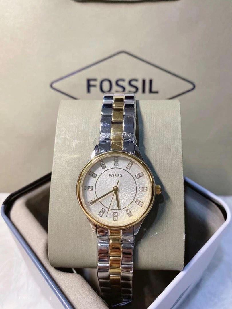 FOSSIL MINI TWO TONE AUTHENTIC WATCH, Women's Fashion, Watches ...