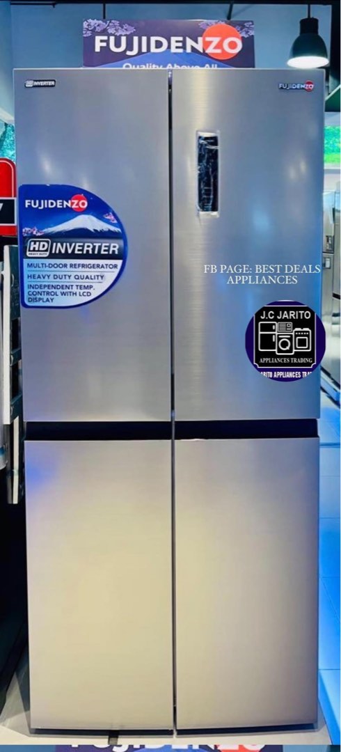 FUJIDENZO 15cft MULTI DOOR STAINLESS REF, TV & Home Appliances, Kitchen ...
