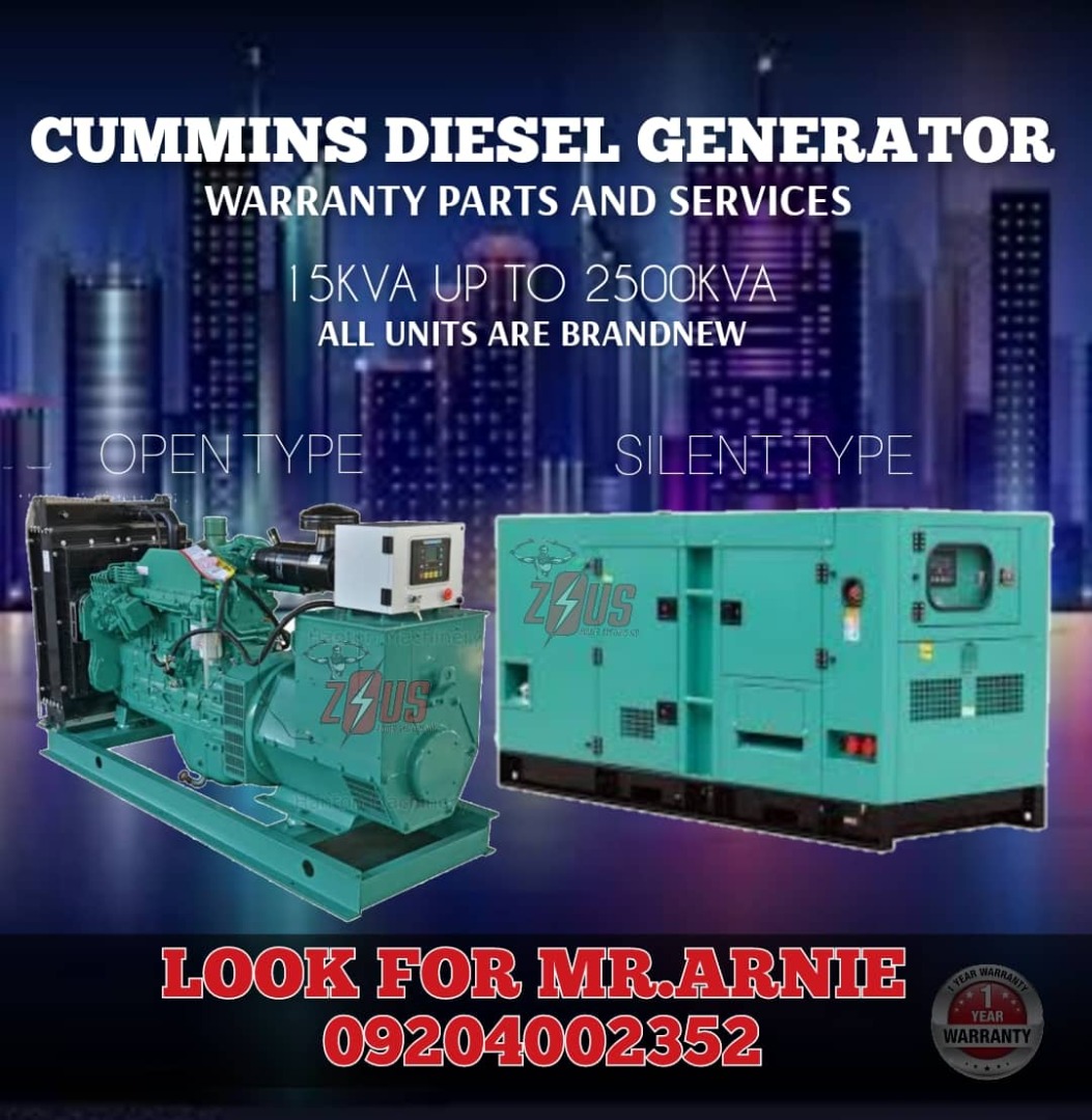 Generator Set - 25kva 50kva 100kva 125kva 150kva 175kva 200kva 225kva 250kva 275kva 300kva ...