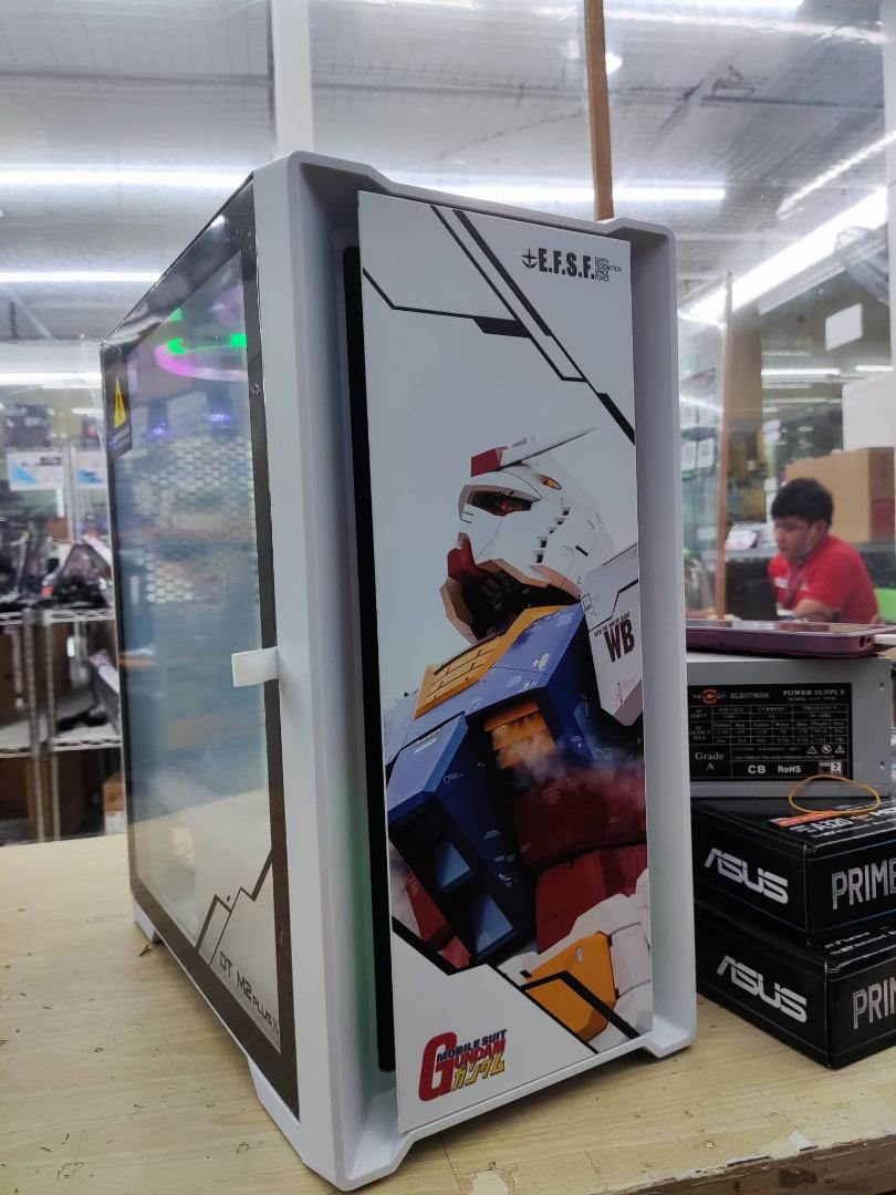 Gundam Computer Case tempered side panel, Computers & Tech, Desktops on ...